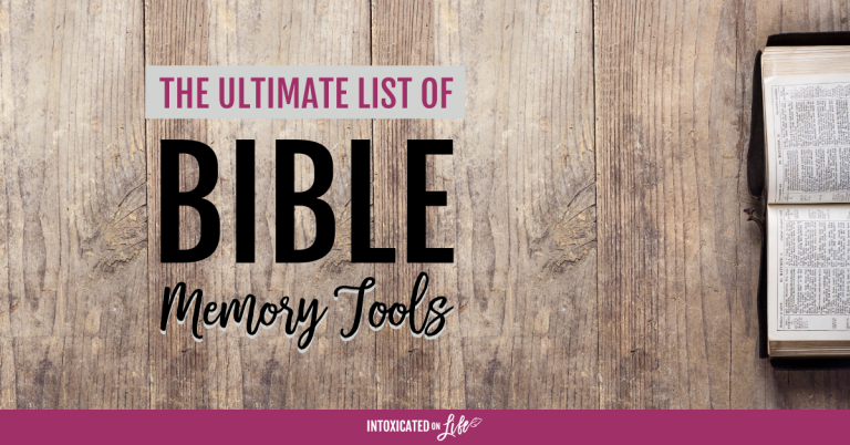 The Ultimate List of Bible Memory Tools | IntoxicatedOnLife.com
