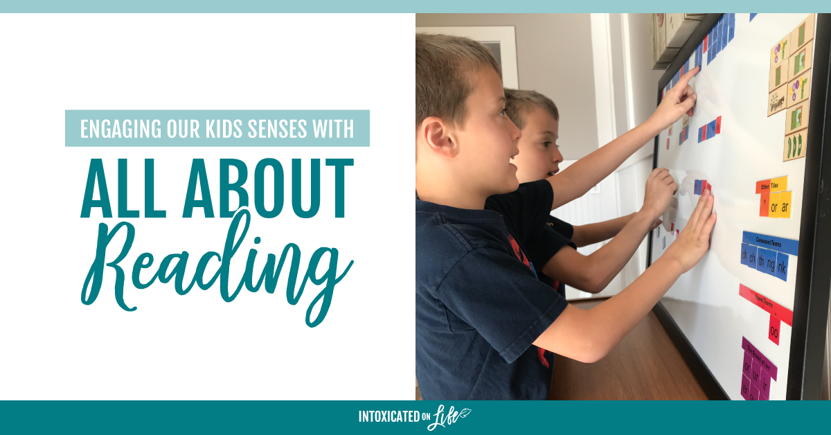 Engaging our Kids Senses with All About Reading